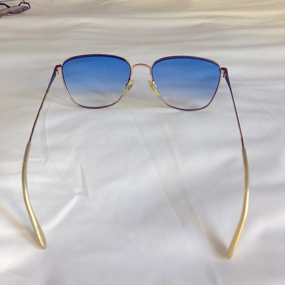 Blue Tinted Lenses On Frames Made In France Vintage - Gem